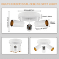 Farmhouse Multi-Directional Ceiling Spot Light Matte Black - Walmart.com