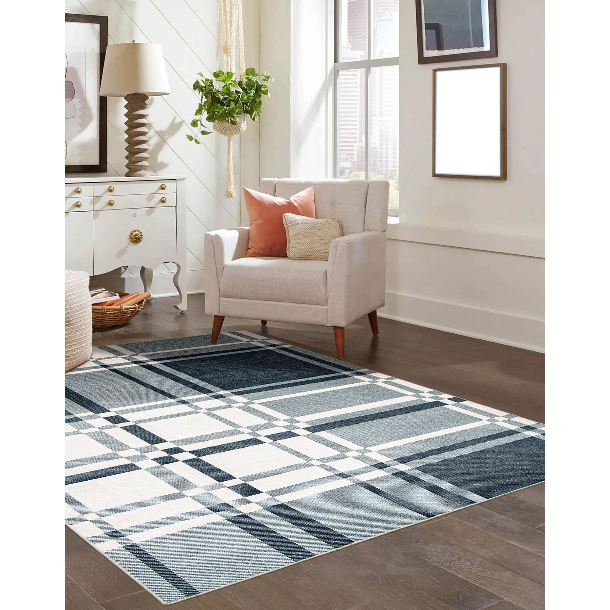 Click here for Ecarpet Washable Plaid Area Rug & Runner For Kitch... prices