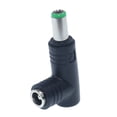 1PC 5.5mm x 2.5mm Female to Male Plug 90 Degree Power Converter Adapter ...