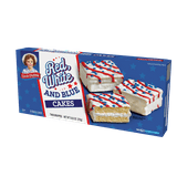 Little Debbies Prepackaged Red, White & Blue Vanilla Snack Cakes, Box ...