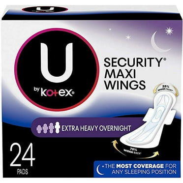 U by Kotex Security Ultra Thin Pads, Regular, Unscented, 44 Count ...