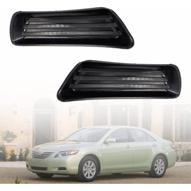Kojem Front Bumper Upper Center Hood Grill ABS Black Badgeless Mesh ...
