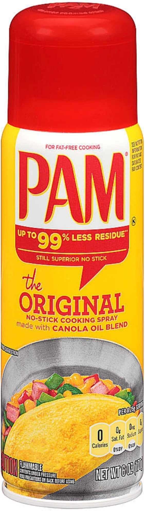 2 Pack - PAM No-Stick Cooking Spray, Original 6 oz - Walmart.com
