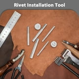 HOMEMAXS 7 Pcs Craft Rivet Installation Tool 8.00X0.90X0.90CM Silver ...