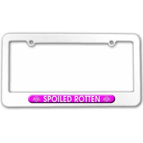 Spoiled Rotten, Diamonds Princess License Plate Tag Frame, Multiple ...
