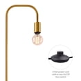 "Oneach 64"" LED Arc Floor Lamp - Modern, Adjustable, Gold Metal for ...