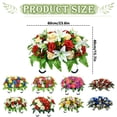 LKZQHMC Cemetery Headstone Flower Saddle - Outdoor Grave Decorations ...
