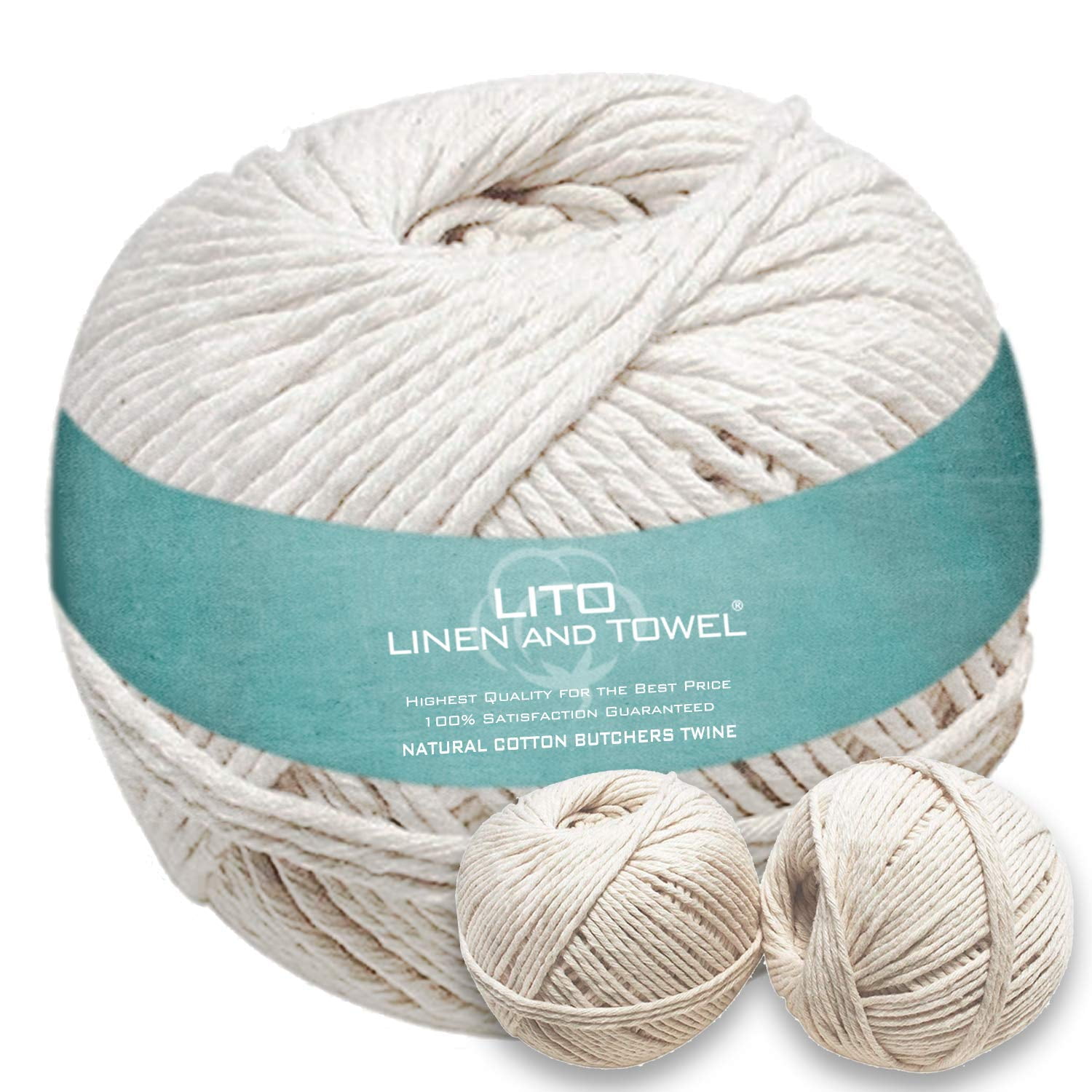 LITO LINEN AND TOWEL 100% Cotton Butchers Twine, Kitchen String, DIY ...