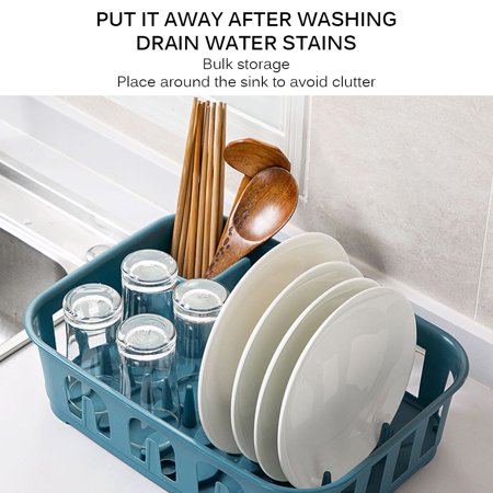 Dish Rack House Hold Plastic cutlery Folding Kitchen Drain Rack Cutlery ...