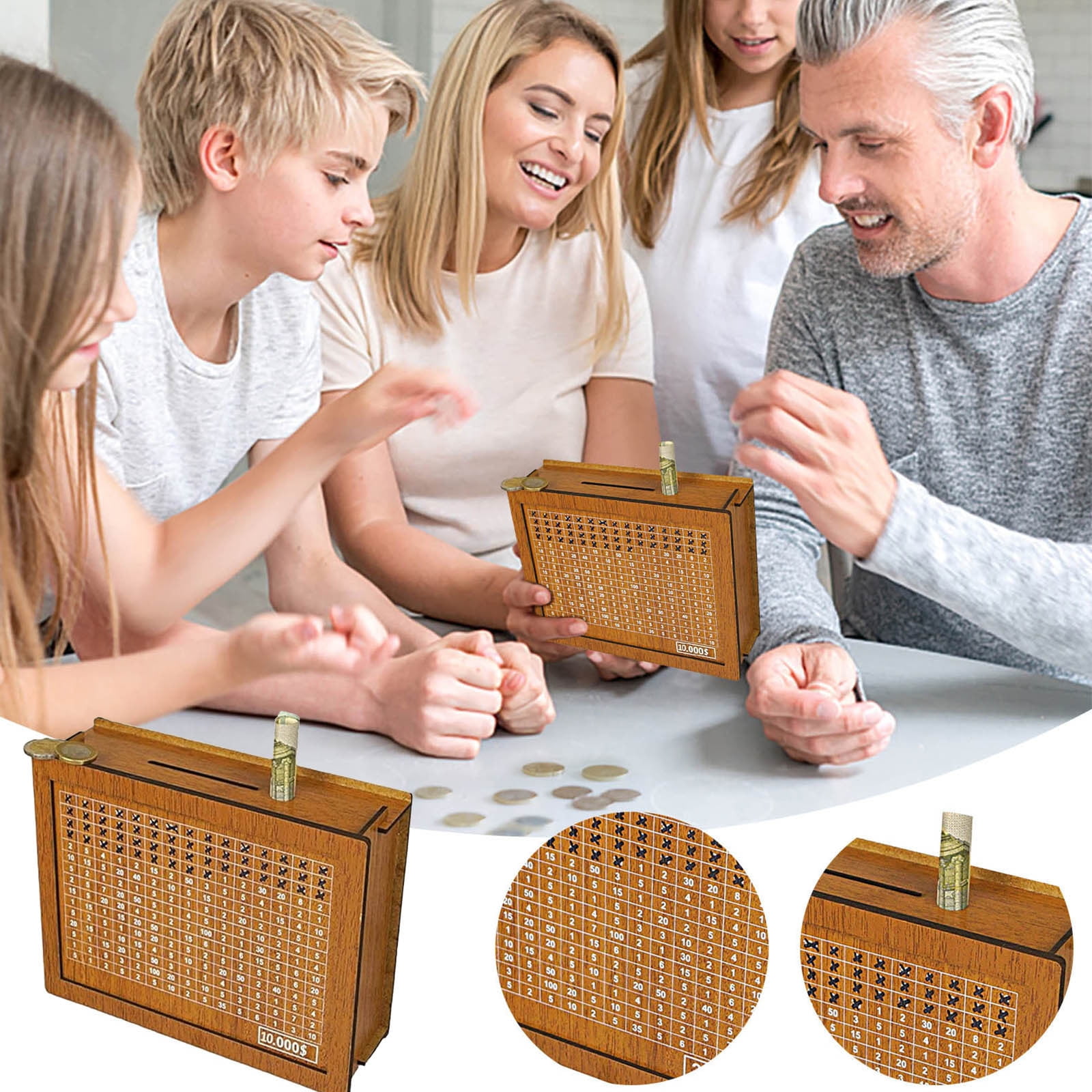 Click here for Icqovd Home Counter Wooden Piggys Bank Wooden Craf... prices