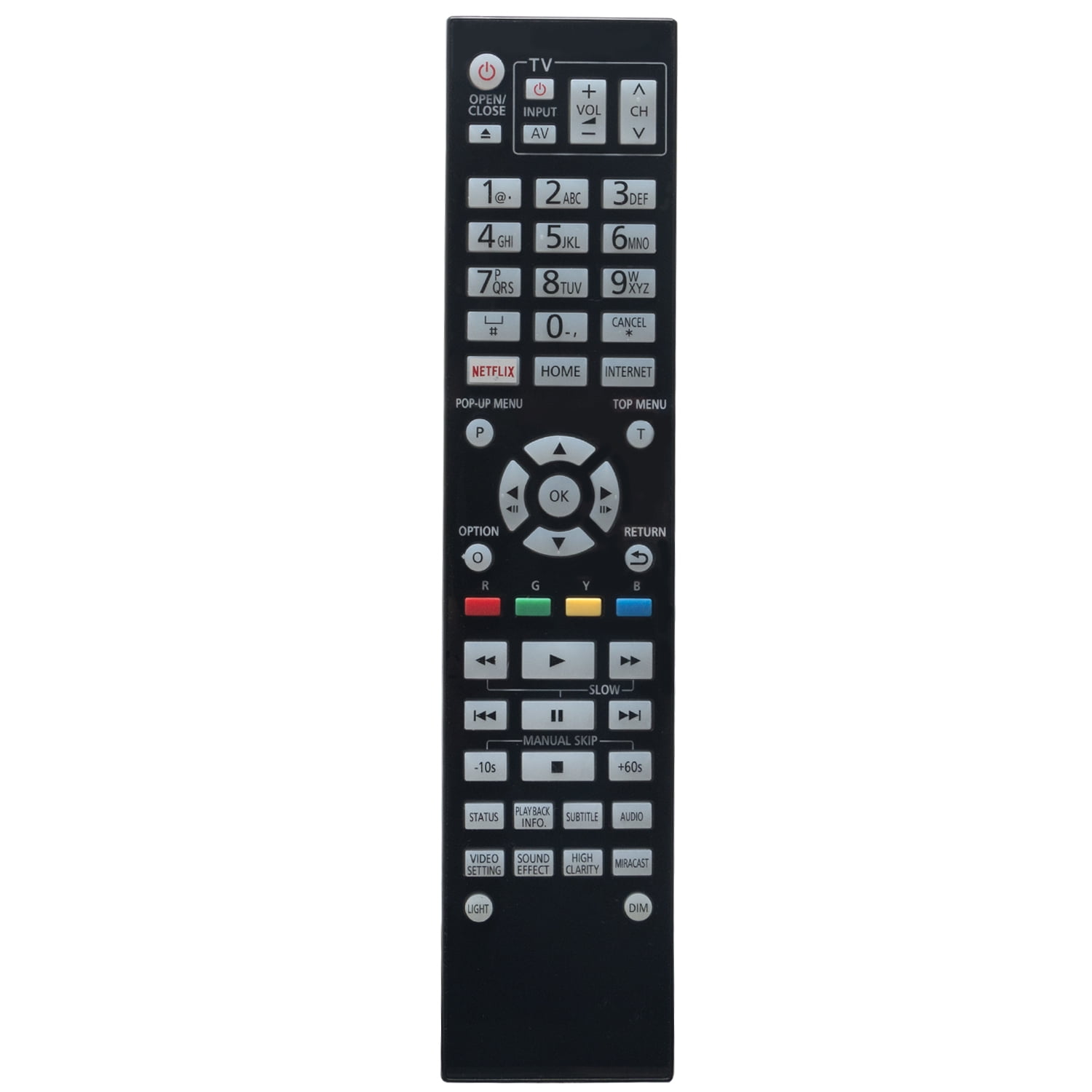 New N2QAYA000130 remote control for Panasonic Blu-ray Disc DVD Player ...