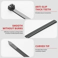 500 Pack Black Zip Ties Heavy Duty Assorted Sizes, 8+12+14+18 Inch ...