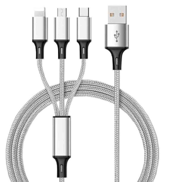 Simyoung 4FT 3 IN 1 Multi Charging CablePhone Connector USB Universal ...
