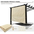 90% UV Block Sun Shade Privacy Panel with Grommets on 4 Sides for Patio ...