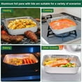 8x8 Aluminum Pans with Lids - 60 Pack Square Disposable Aluminum Foil ...