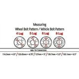 RTX 13x5 Black Steel Wheel 4x100 Offset 40mm - Walmart.com