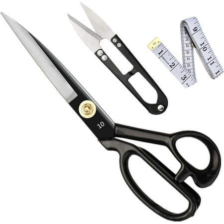 Left-Handed Sewing Scissors 10 Inch(25.5cm) - Fabric Dressmaking Shears ...