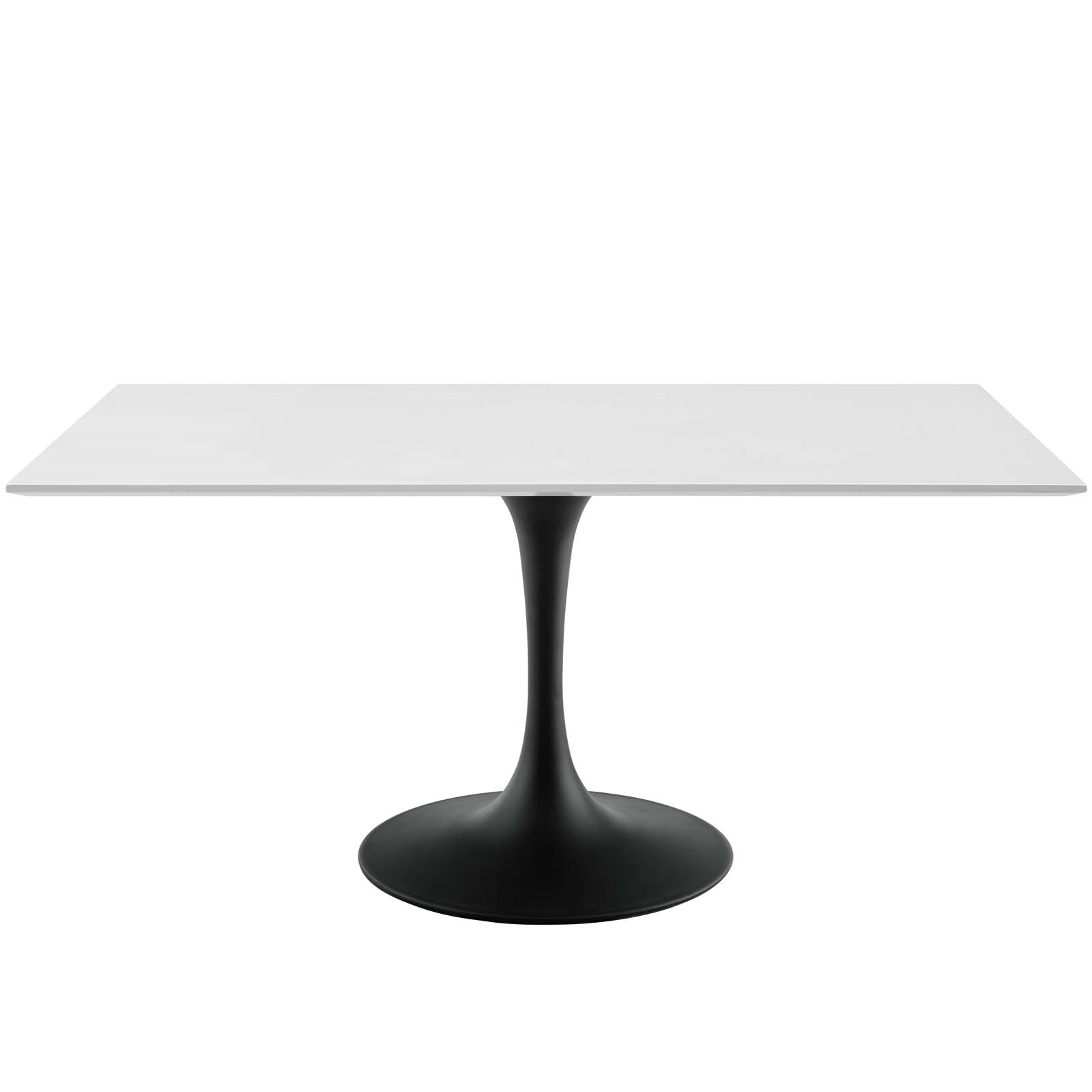 60" Rectangle Wood Dining Table, Black White - Walmart.com