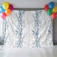Navy Blue Grey Branch Backdrop for Photography,Fabric Photo Background ...