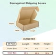 7x5x2 Inches Corrugated Cardboard Shipping Boxes Pack of 25 Brown ...