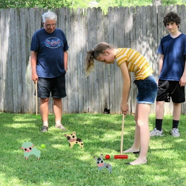 Giant Kick Croquet Game Set | Includes Inflatable Croquet Balls ...