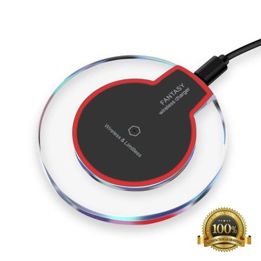 Ztech LED Wireless Charging Pad for iPhone and Android- Black - Walmart.com