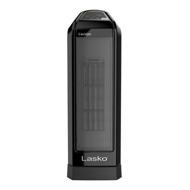 Lasko Ceramic Tower Heater with Remote 1500 Watts Range 100-300 sq. ft ...