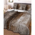 Brown Abstract Quilts Bedding Set California King Vintage Graffiti ...