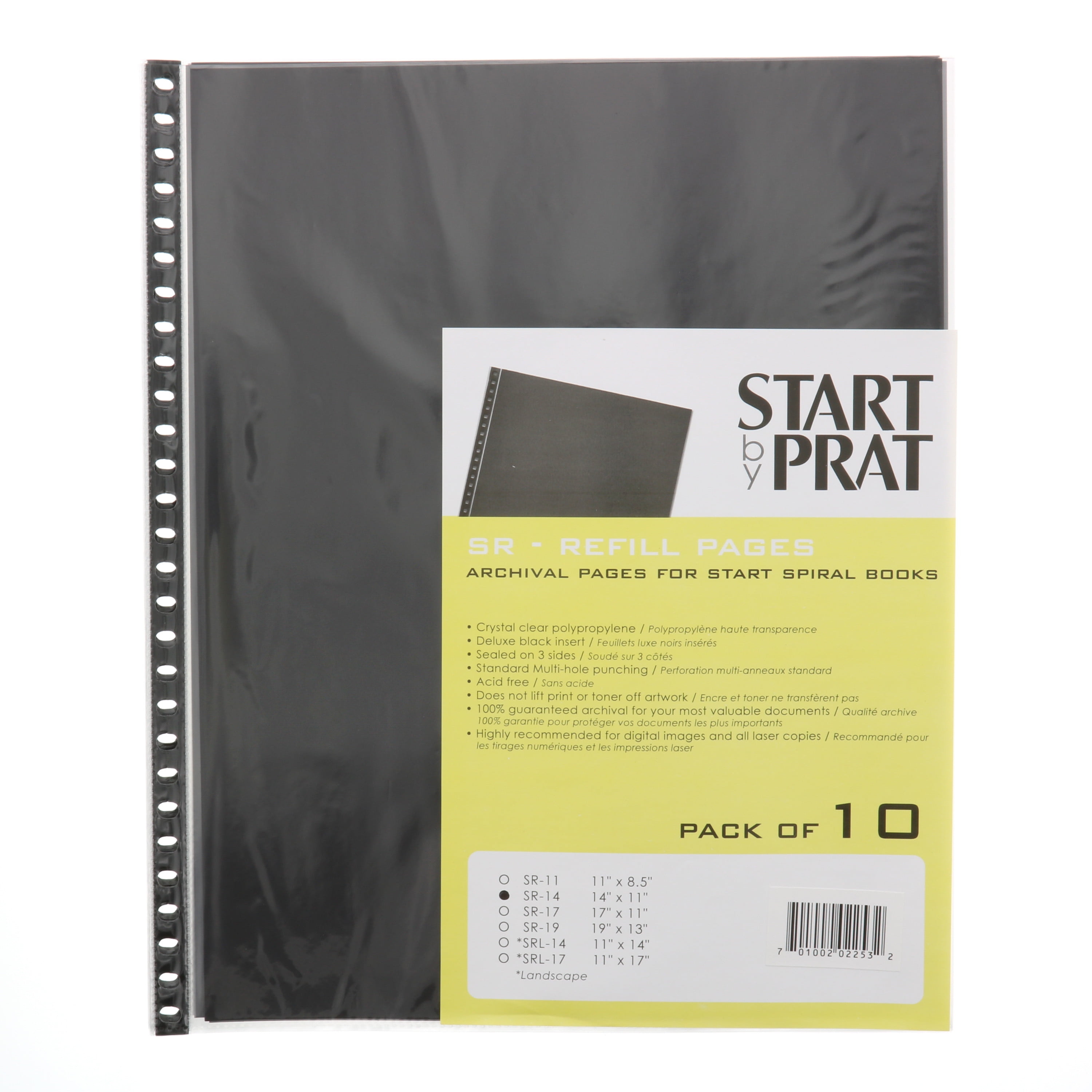 Prat Refill Pages for Spiral Book, 11in x 14in - Walmart.com