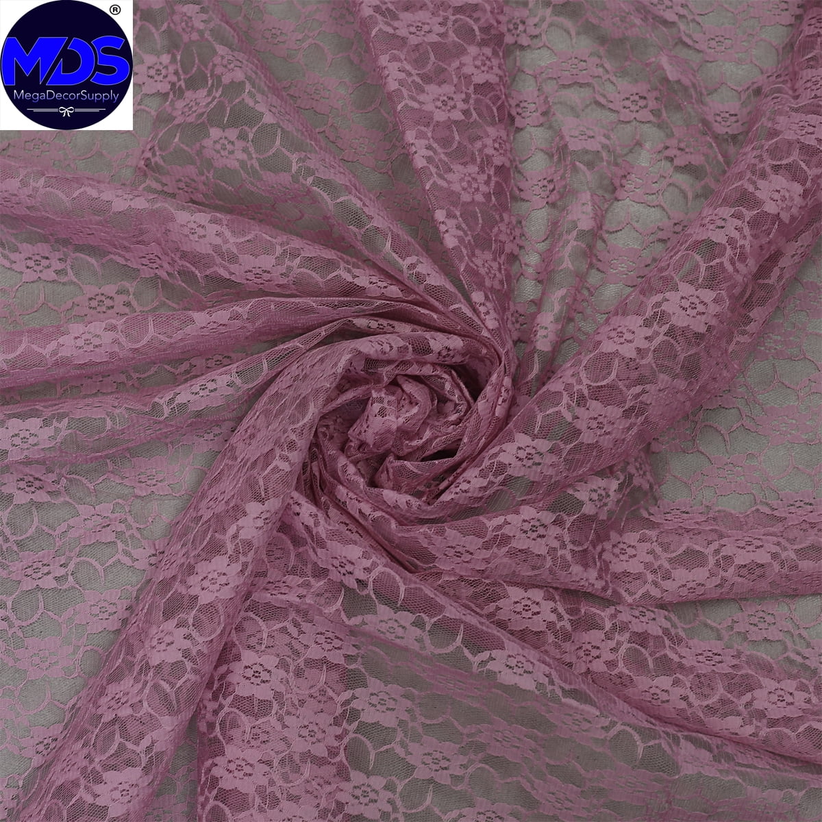 MDS Pack of 25 Yard Solid Lace Trim Fabric for Wedding Decoration by 55 ...