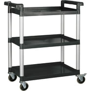 winco usa 3-tier utility cart, gray - Walmart.com