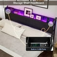 IKIFLY California King Bed Frame with Storage Shelf Headboard & 2 USB ... IKIFLY California King Bed Frame with Storage Shelf Headboard & 2 USB ...