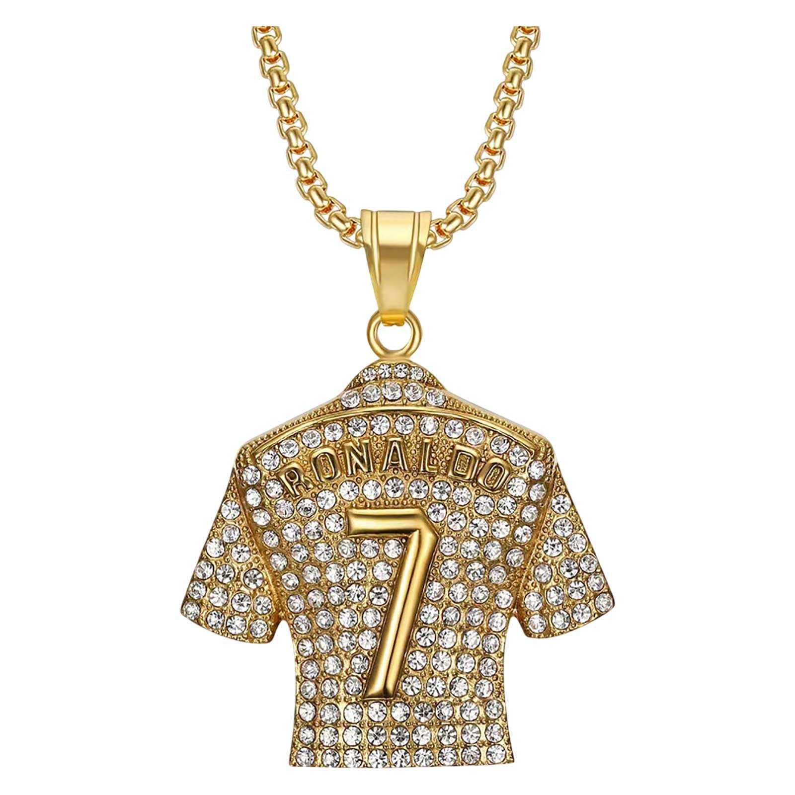 Click here for Uinagy Gold Jersey Number 7 Pendant Rhinestone Nec... prices