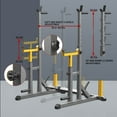 Adjustable Squat Rack,Multi-Function Barbell Rack for Weight Lifting ...