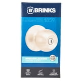 Brinks Interior Locking Privacy Classic Ball Style Doorknob, Satin ...