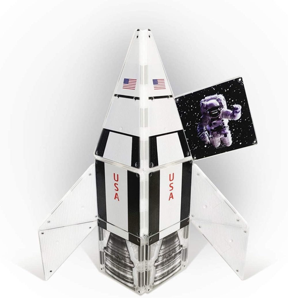 Magna-Tiles Galaxy Rocket Structure Set By Award Winning