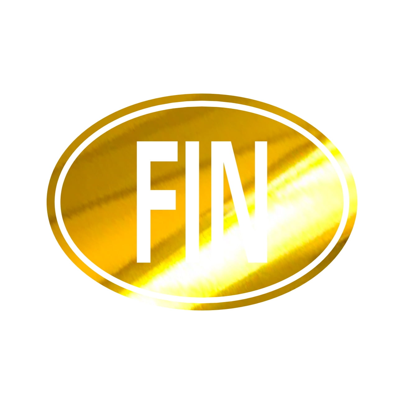 Finland Oval Sticker Decal Die Cut - Self Adhesive Vinyl - Weatherproof ...