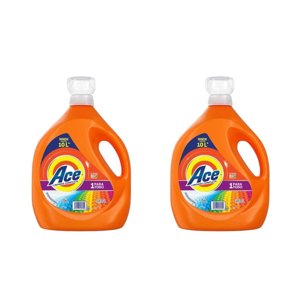 2 Piezas Detergente líquido Ace Limpieza Completa 1 Para Todo ...