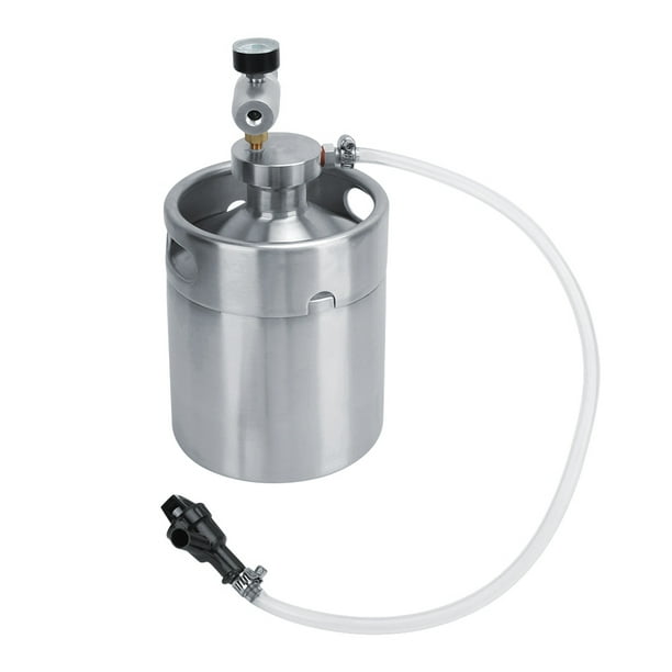 Mini Beer Dispenser, Portable Beer Keg, With Pressure Gauge For Home ...