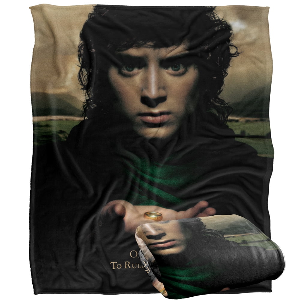 The Lord of The Rings Blanket, 50'x60' Frodo One Ring Poster Silky ...
