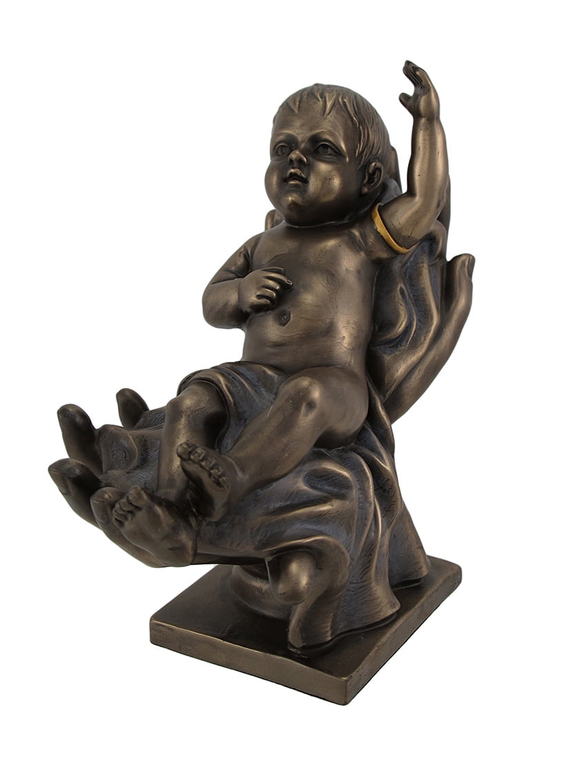 Bronzed Baby in Hands Statue - Walmart.com