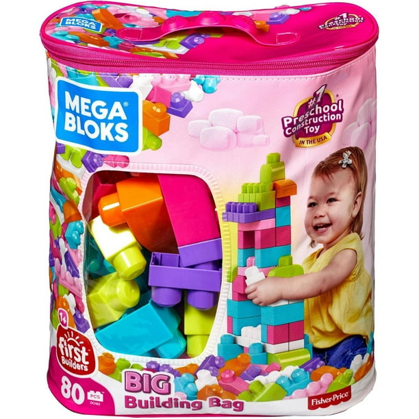 Mega Bloks First Builders Big Building Bag (80 Pieces) - Walmart.ca