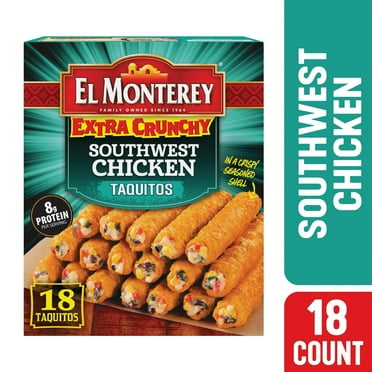 El Monterey Chicken & Cheese Flour Taquitos 20 oz, 20 Count (Frozen ...