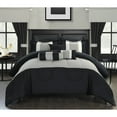 Chic Home 20 Piece Wanstead Complete pieced color block bedding, sheets ...