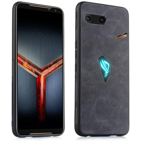 MISIDE Compatible for Asus ROG Phone 2 Case,[Shock-Proof] PU Vintage ...