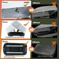 13 ft³ Rooftop Cargo Box Luggage Carrier w/2 Keys,2-Side Open Easy ...