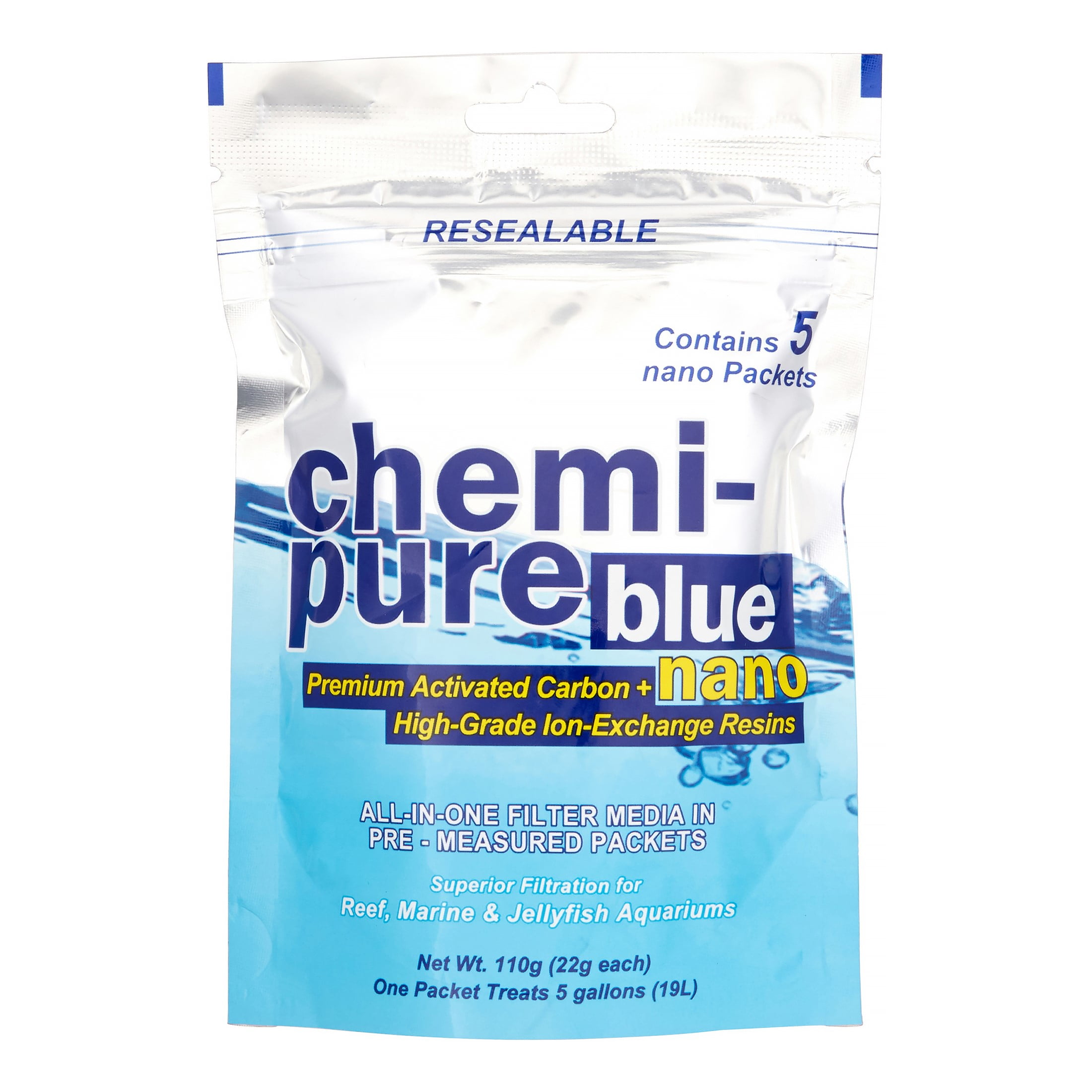 Chemi-pure Blue Nano Fish & Aquatic Life Filtration Media, 5 Ct ...