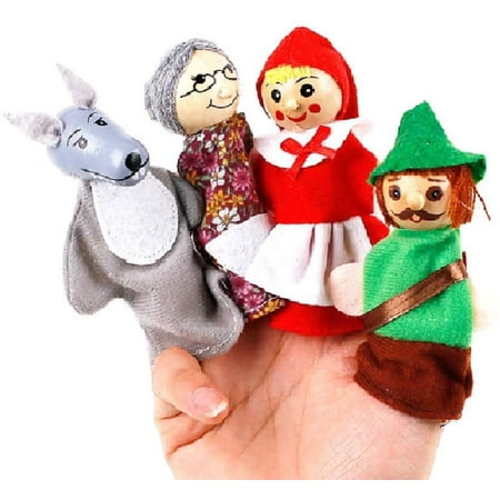 4-Pack Finger Puppets - Mini Plush Puppets for Children's Storytelling ...