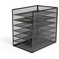 Staples TR57565-CC 6 Compartment Wire Mesh File Organizer, Matte Black ...