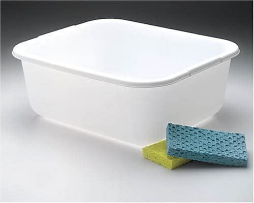 Rubbermaid 2951ARWHT 11.4 Quart White Rectangle Dishpan - Walmart.com